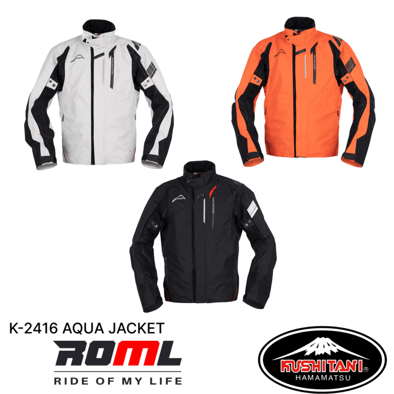 KUSHITANI K-2416 AQUA JACKET 輕量 防水 防風 防摔衣 - 騎旅生活 ROML LIFE